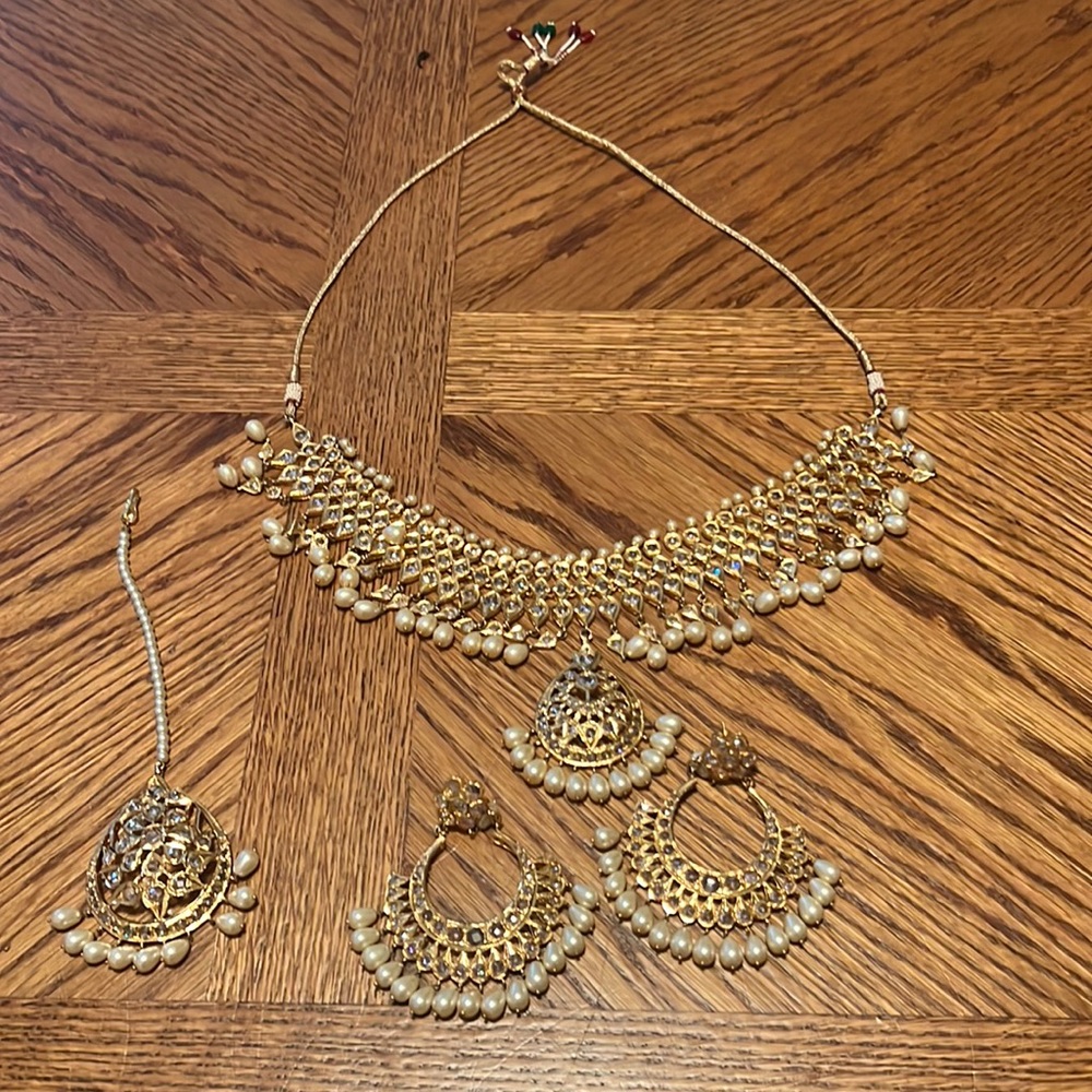 Pakistani Indian Wedding Neckace Set Bridal Necklace … - Gem